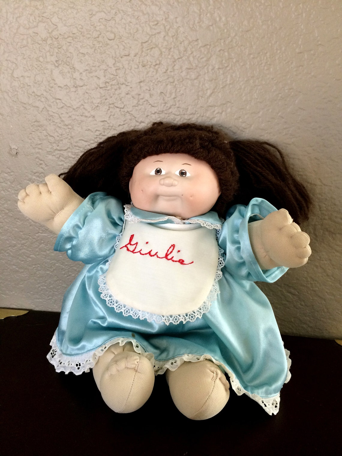Hand Made 14" Porcelain Head Cloth Cabbage Patch Doll by Toni Carcerana ...