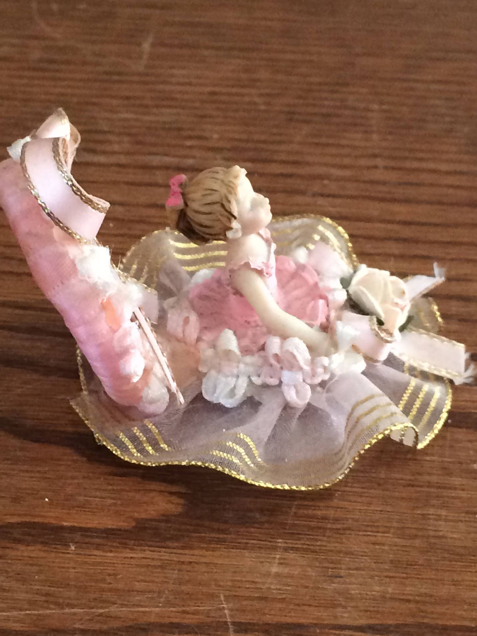 Vintage Miniature Ballerina Hand Made Figurine/cake Topper | Etsy