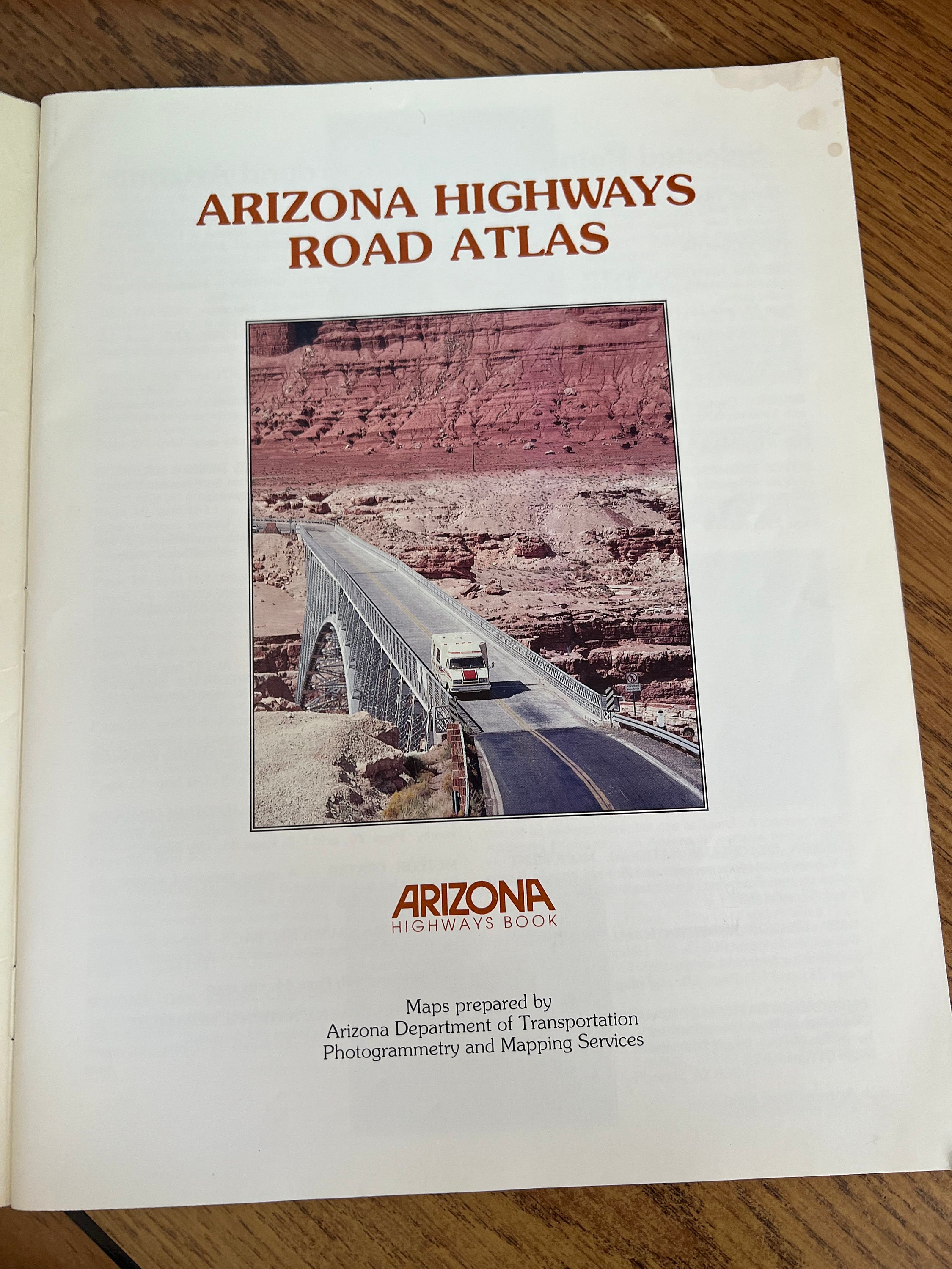 Vtg 1989 ARIZONA HIGHWAYS Road Atlas USA Full Color Maps - Etsy