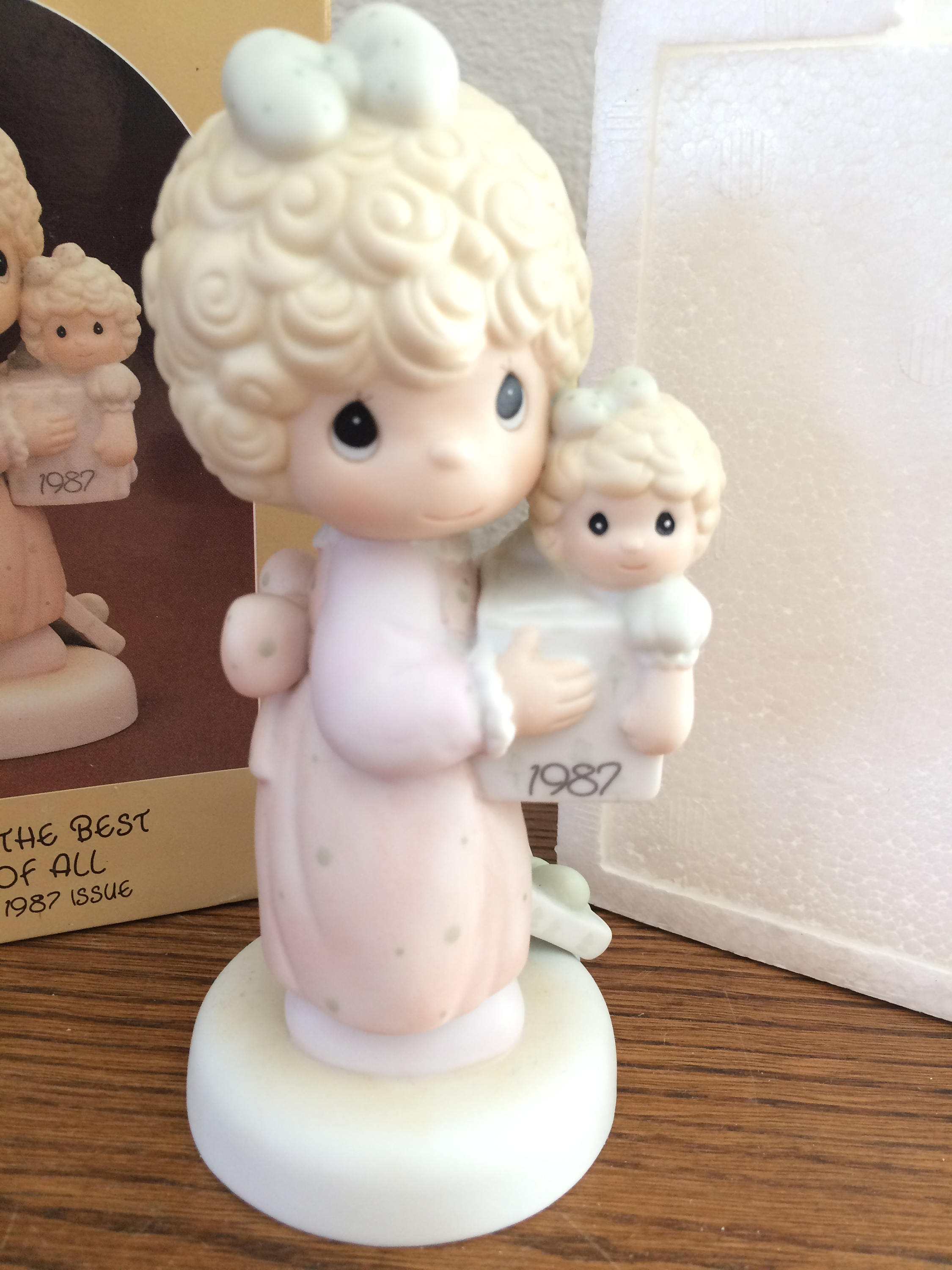 Precious Moments Figurine - Love is the Best Gift, 1987 Cedar Tree Mark ...