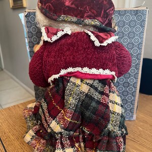 Vintage Dan Dee Stuffed Bear: 15" Victorian Plaid Dress, Mini Bear - Etsy