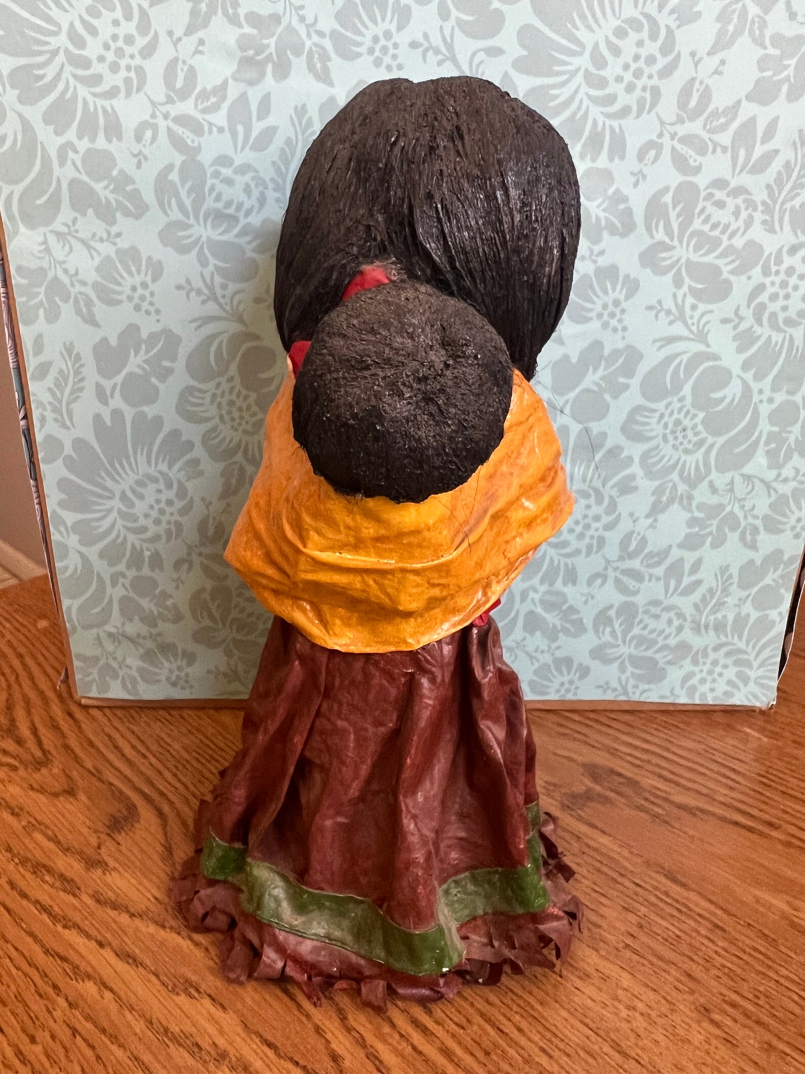 Vtg Faceless Mother & Baby Native American Paper Mache Doll - Etsy