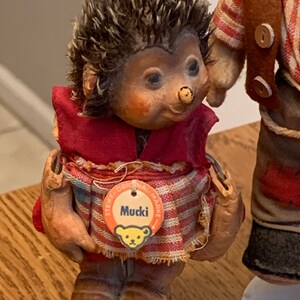 Vintage Steiff Mecki ,macki & Muckie Hedgehog Dolls Original Tags ...