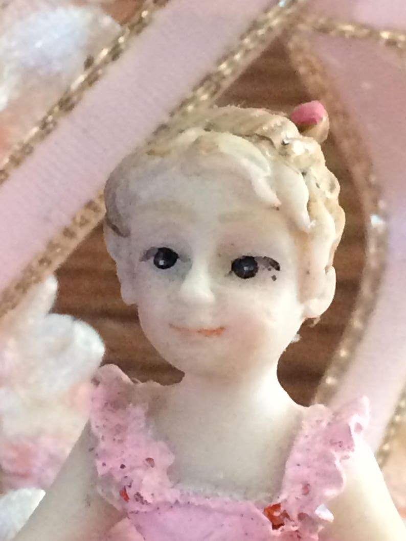 Vintage Miniature Ballerina Hand Made Figurine/cake Topper - Etsy