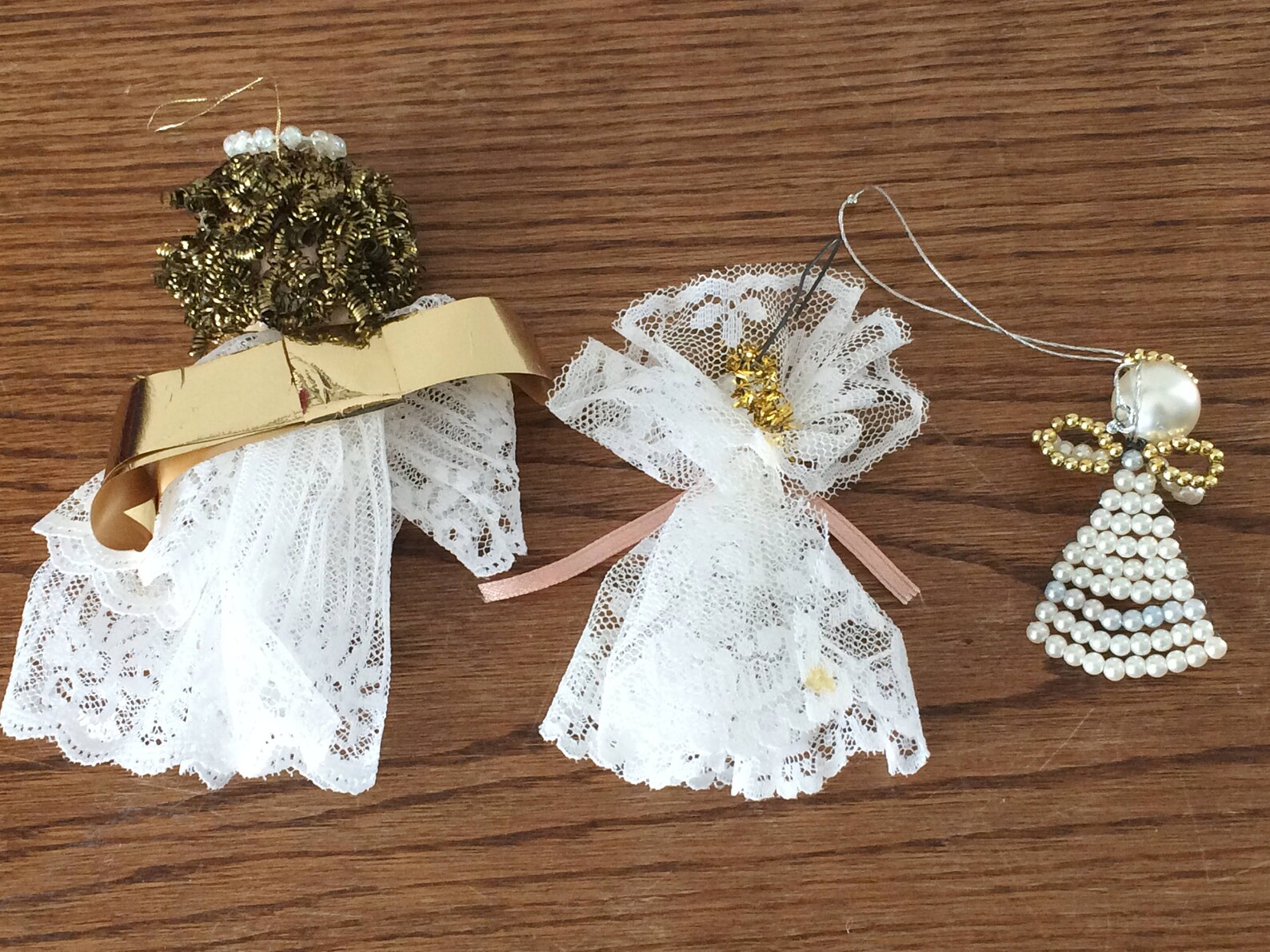 Vintage Hand Crafted Set of Three Angels-ooak Collectible | Etsy