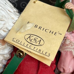 Vtg 1993 Kurt Adler Grandpa Santa Piggy Back Fabriche Lim Ed Christmas ...