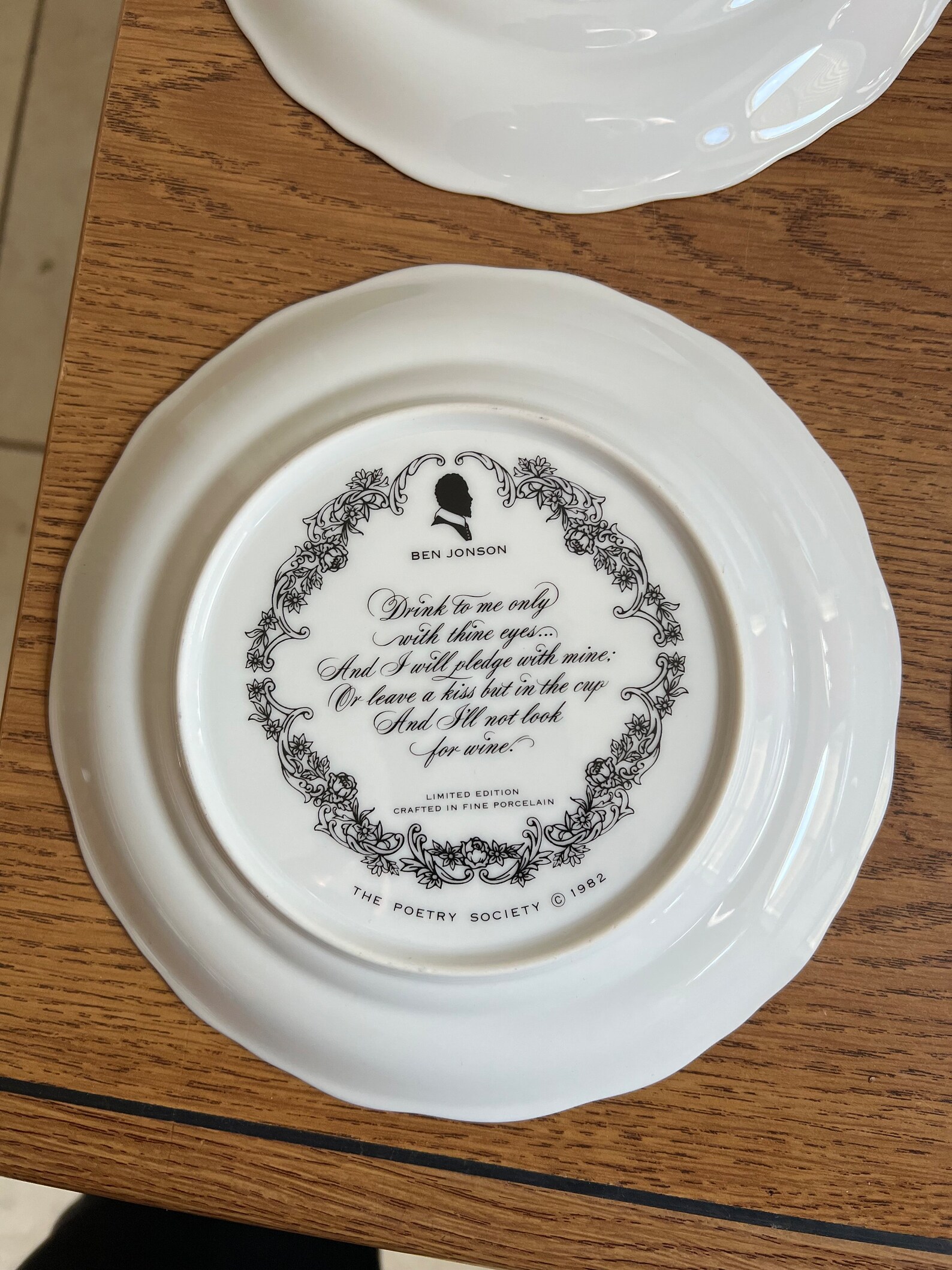 Poetry Society Porcelain Collector Plates, 1982, Set of 5 - Etsy
