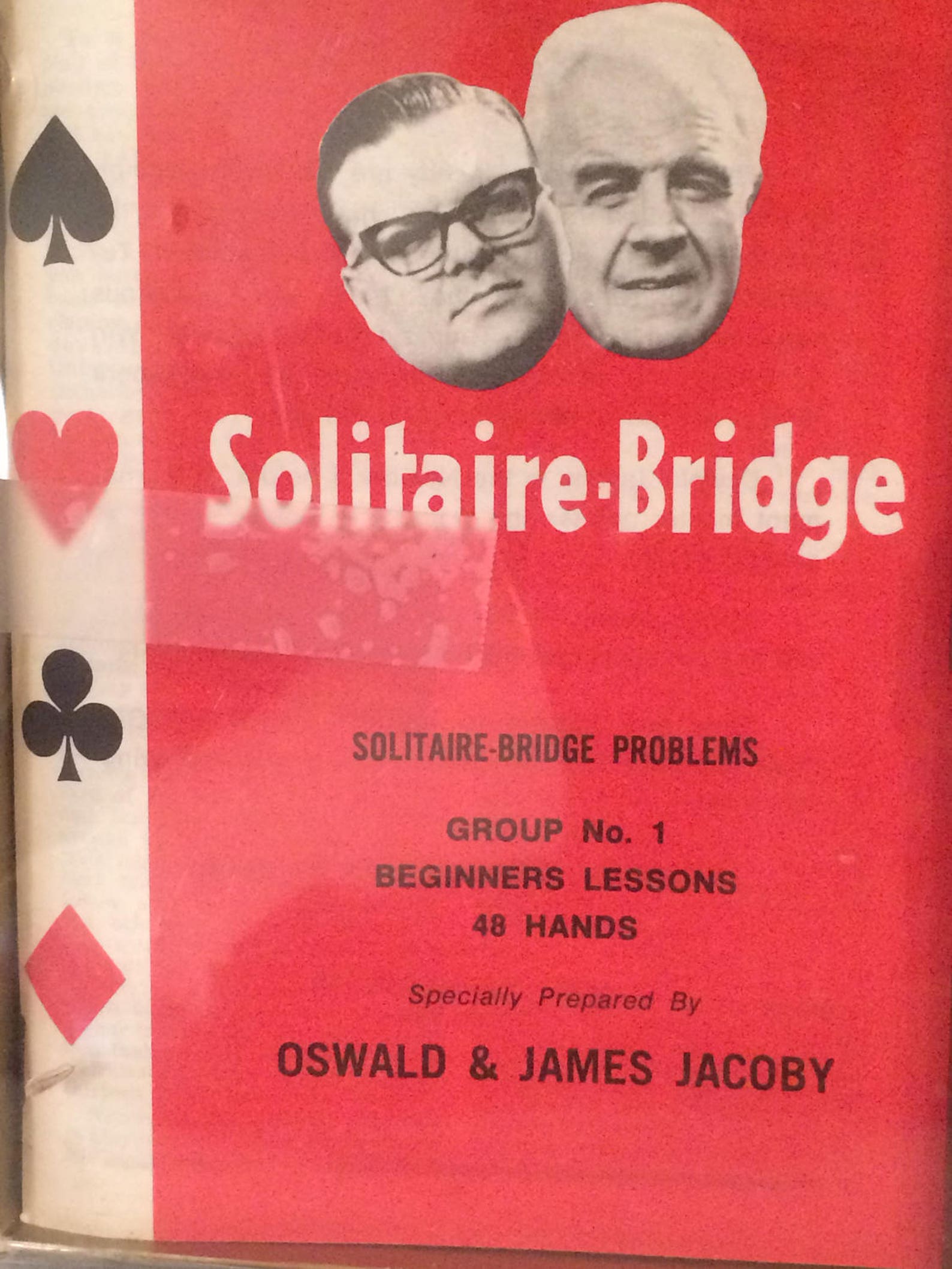 Vintage OSWALD & JAMES JACOBY Solitaire Bridge Game in | Etsy