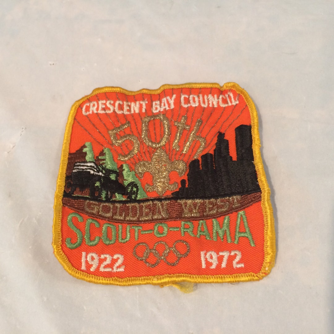 Vintage Crescent Bay Council 50TH GOLDEN WEST Scout-o-rama 1922-1972 Shoulder Patch - Etsy