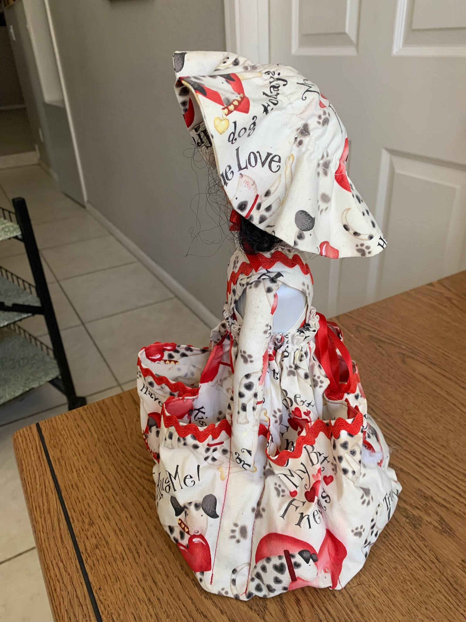 Vintage Handmade Dish Soap Bottle Country Doll W Bonnet Dark - Etsy