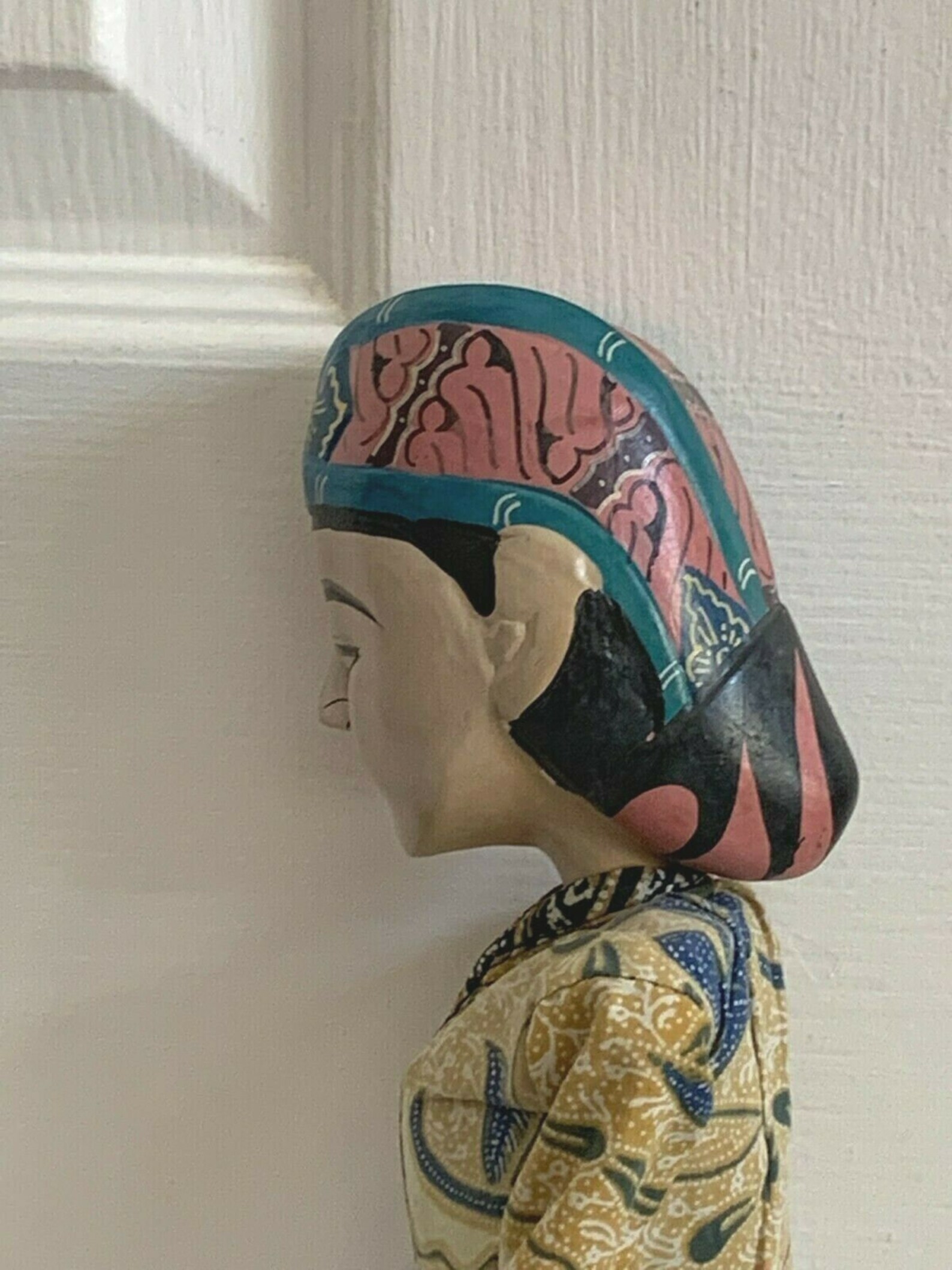 Vintage Antique Indonesian Hand-carved & Painted Wood Wayang - Etsy