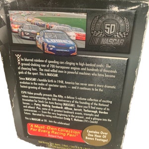 Vtg NASCAR - 50th Anniversary - ESPN Video - 5 VHS Tape Box Set ...