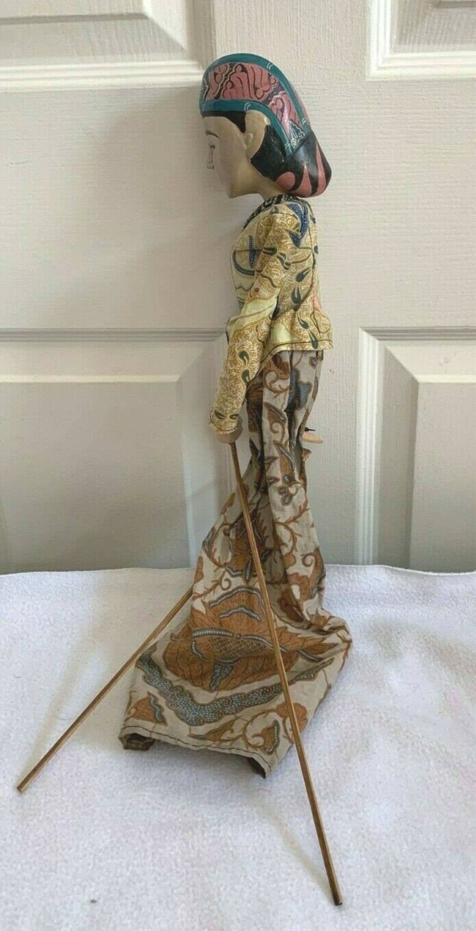 Vintage Antique Indonesian Hand-carved & Painted Wood Wayang - Etsy
