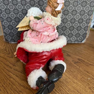 Vtg 1993 Kurt Adler Grandpa Santa Piggy Back Fabriche Lim Ed Christmas ...