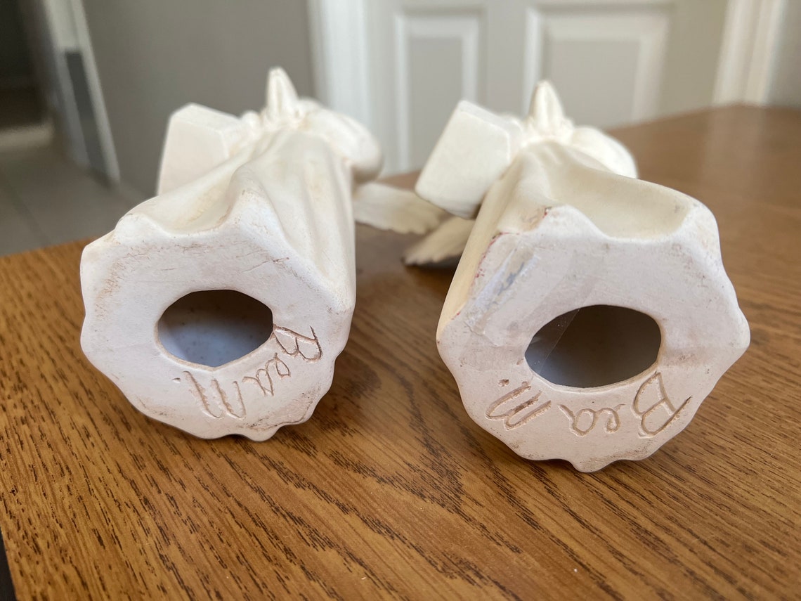 2 Vintage Ceramic Mold Christmas Angels 9 Each by Bea M. - Etsy