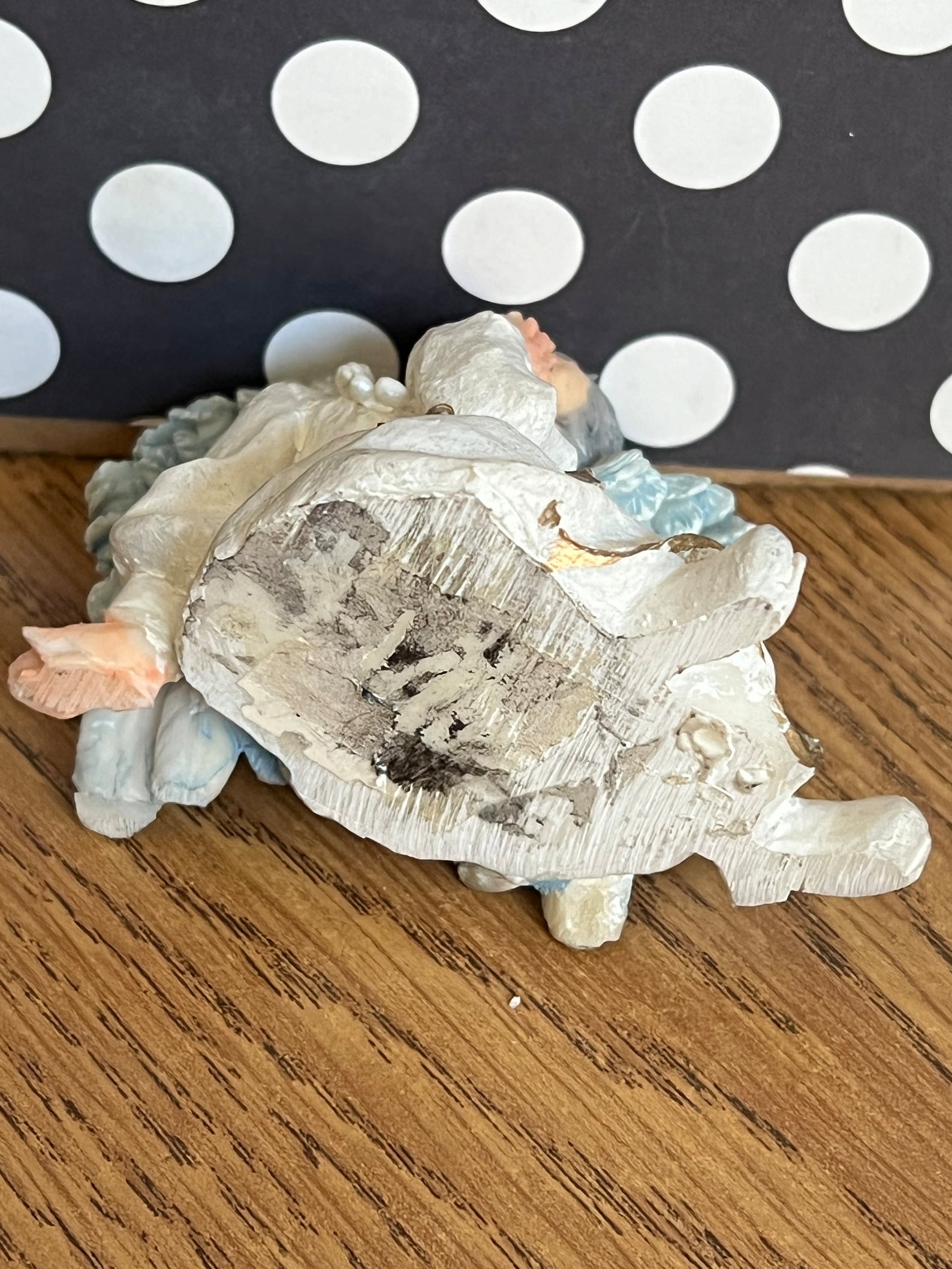 Vintage Resin Angel Grandma Granny Sitting Figurine Miniature 2.5 T X 3 ...