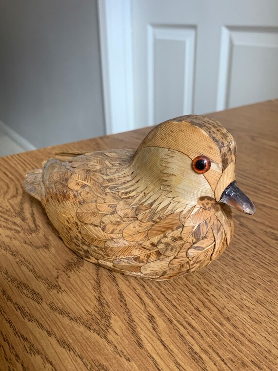 Vintage People's Republic of China Bamboo Duck Figurine - Etsy