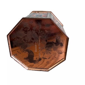 Rare Vintage Royalty Octagon 8 Sides Tin Can Container Made in West ...