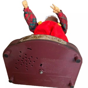 Vtg TL Toys Animated 13 Shouting Santa Claus W/ Glasses-sings & Dances ...