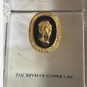 Vtg the Bryman School Nursing Medal by Jostens 10K Gold Filled in Resin ...