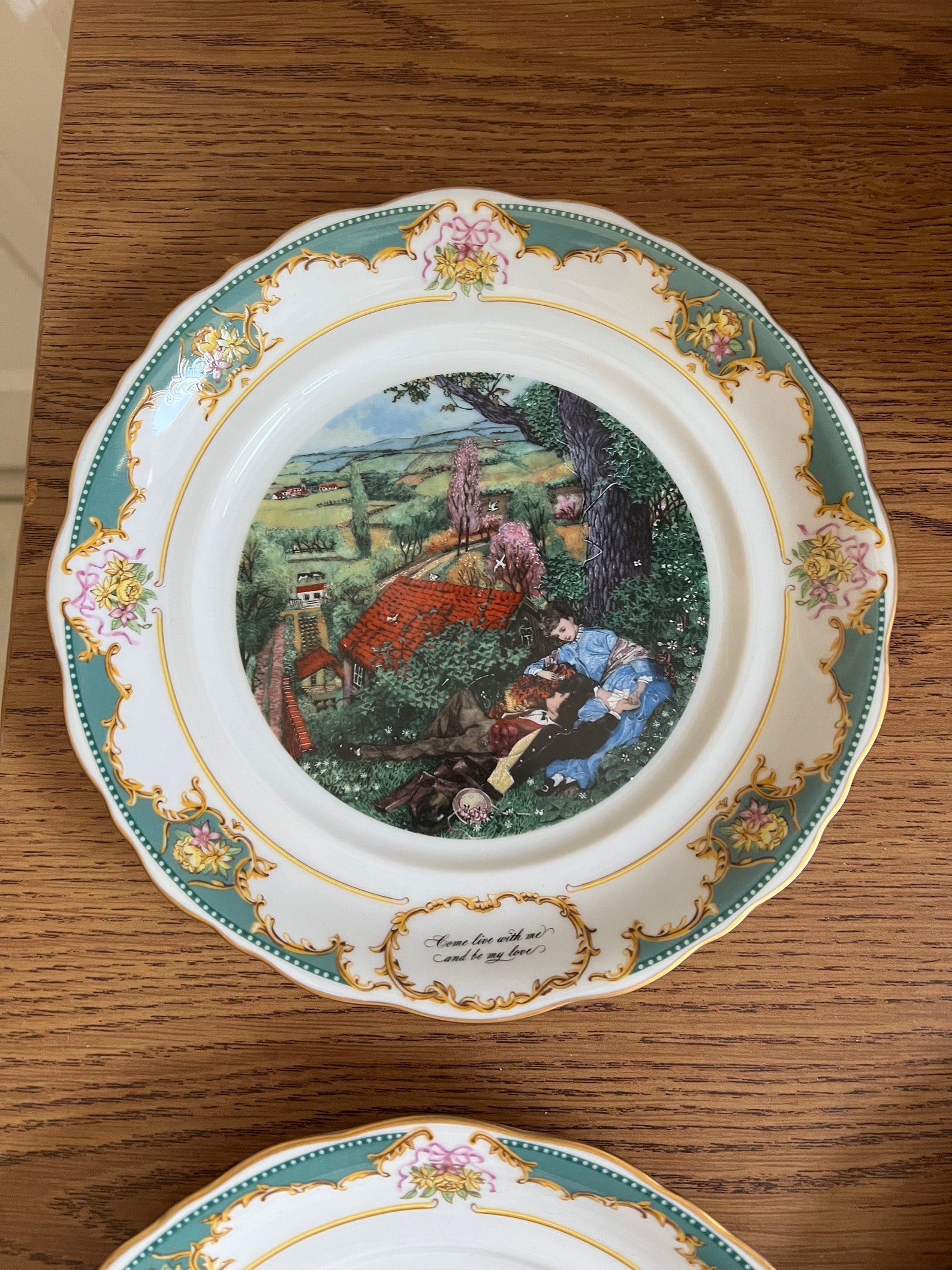 Set 5the Poetry Society 1982 Collector Plates Porcelain - Etsy