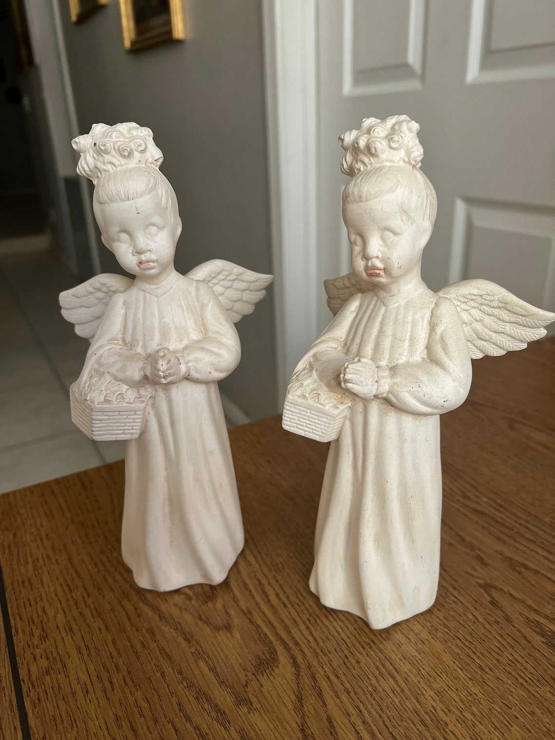 2 Vintage Ceramic Mold Christmas Angels 9 Each by Bea M. - Etsy
