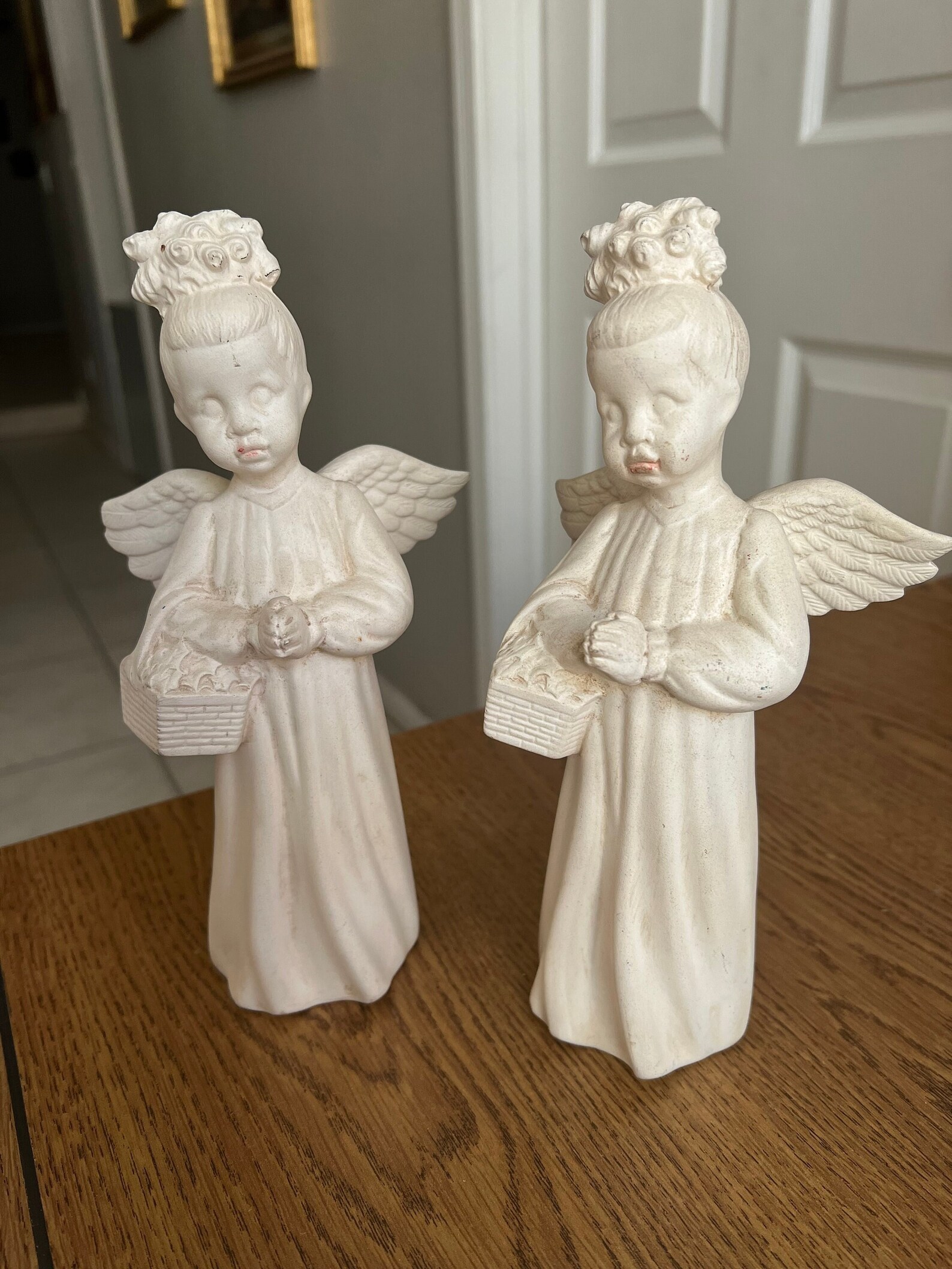 2 Vintage Ceramic Mold Christmas Angels 9 Each by Bea M. - Etsy