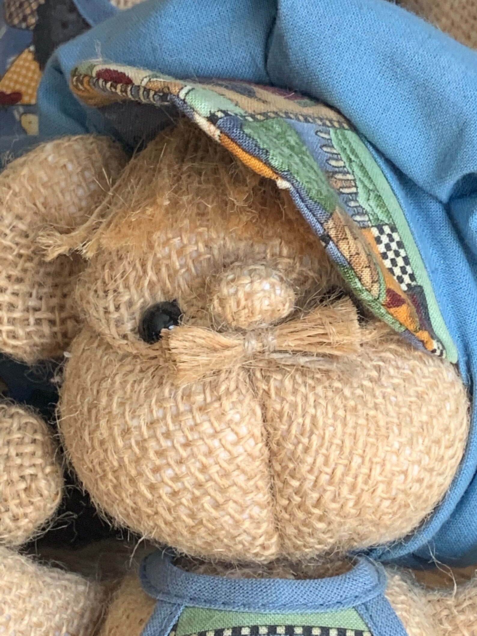 Vtg Set of 3 Handmade Burlap Broom Stuffed Mice Animals Family - Etsy