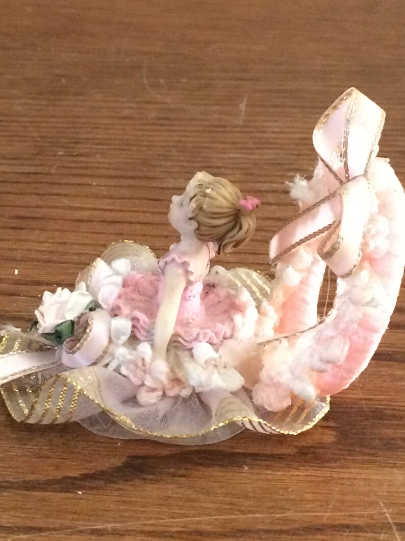 Vintage Miniature Ballerina Hand Made Figurine/cake Topper | Etsy