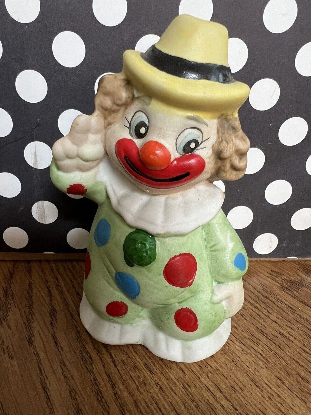 Vintage 1979 Sunset House Hand Painted Porcelain Clown Bell Collectible ...