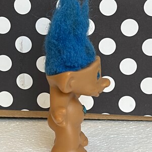 Vintage Ace Novelty Treasure Troll 3 Blue Hair Blue Eyes & - Etsy