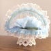 Vintage Light Blue Floral & Lace Wedding Cake Topper Hand Made - Etsy