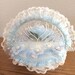 Vintage Light Blue Floral & Lace Wedding Cake Topper Hand Made - Etsy