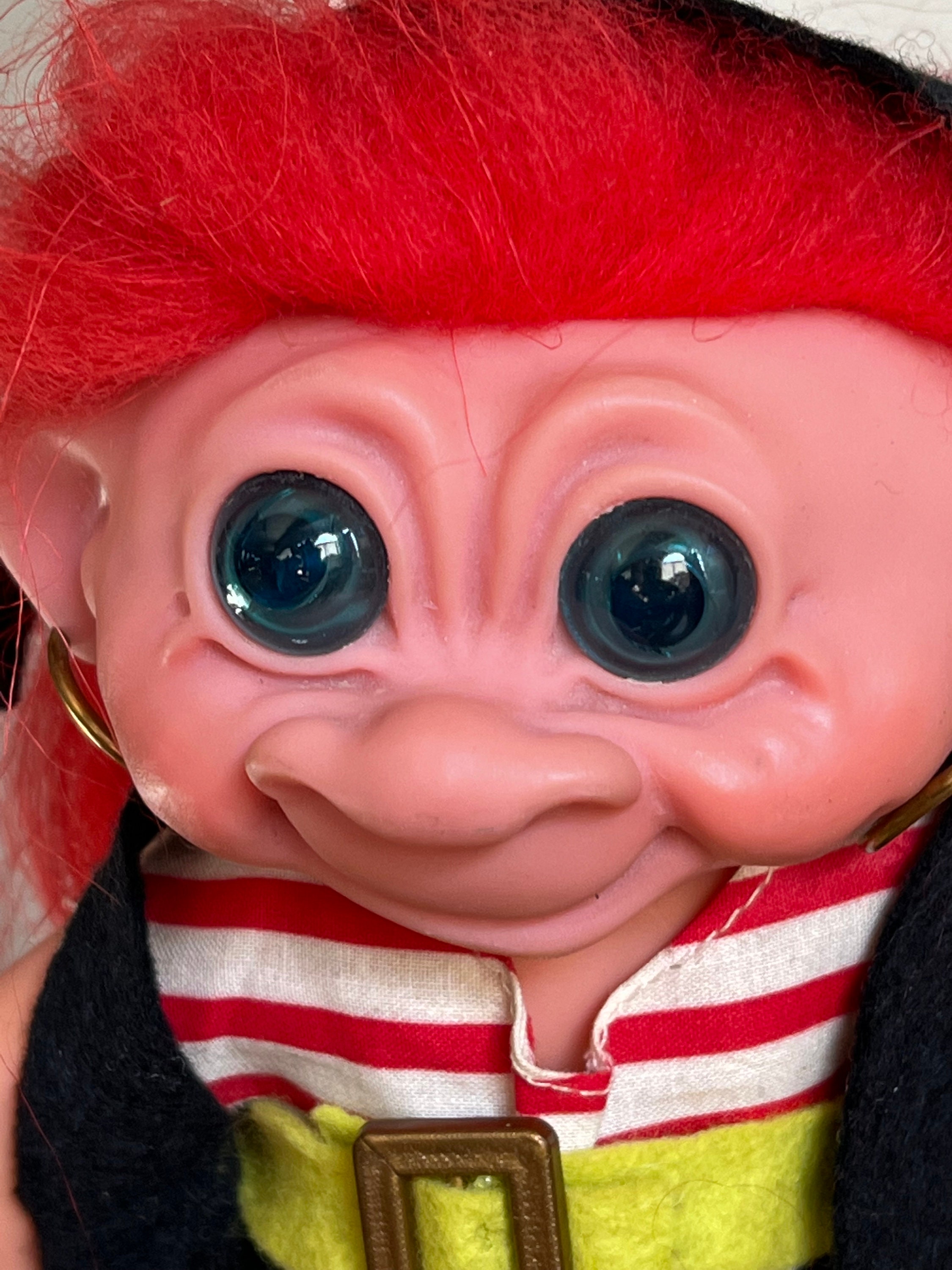 Vtg 1960's Pirate Girl Doll 7 Dam Troll Baby Red - Etsy