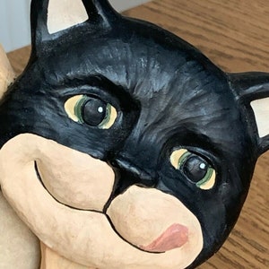 Vtg 1995 Figi Graphics Picture Frame Say Cheeze Black Whittle Cat Table ...