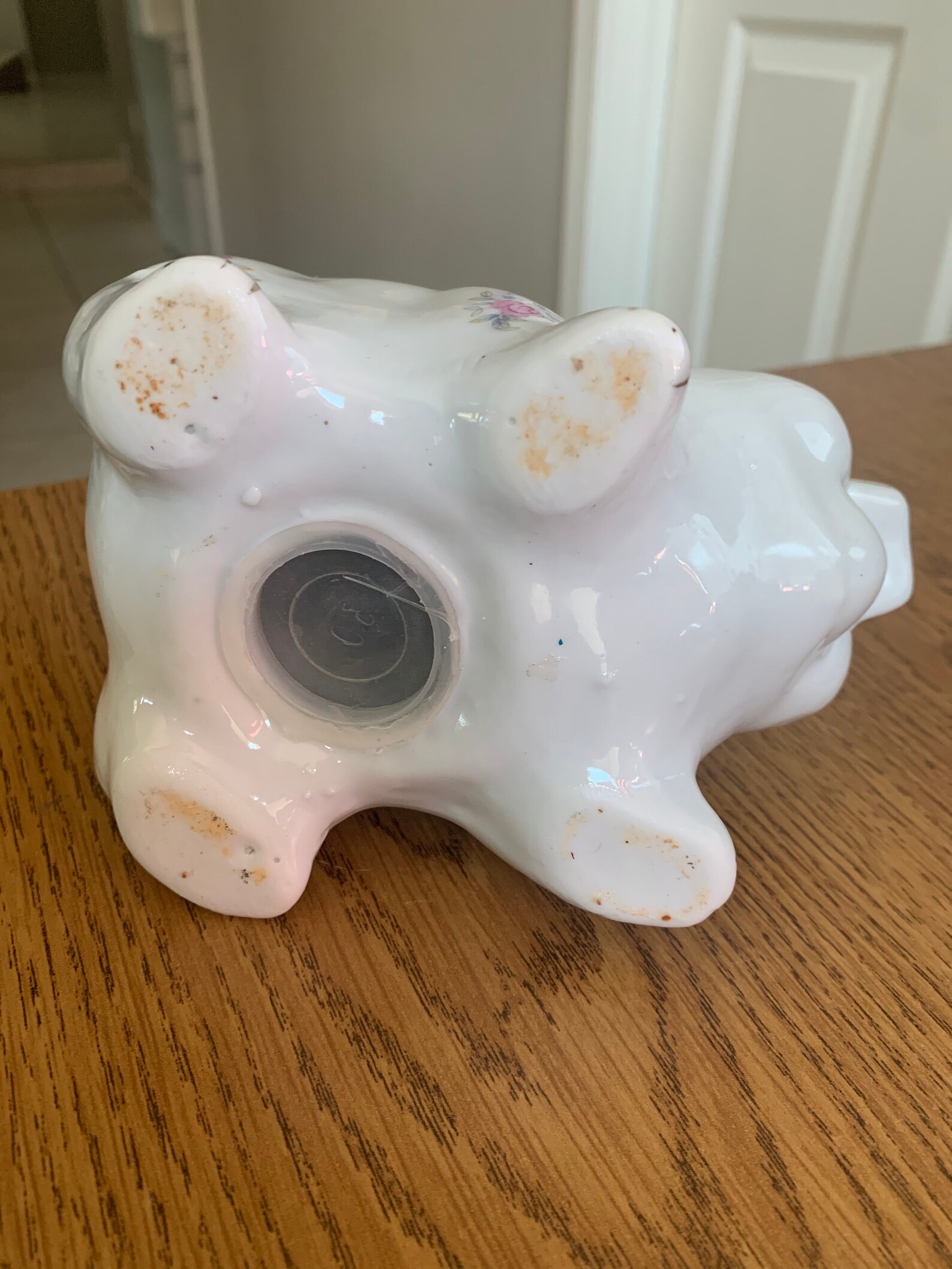 Vintage Porcelain Floral Pig Piggy Bank Swine Hand Painted - Etsy