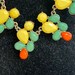 VTG Charming Charlie Mint Green Yellow & Orange Necklace - Etsy