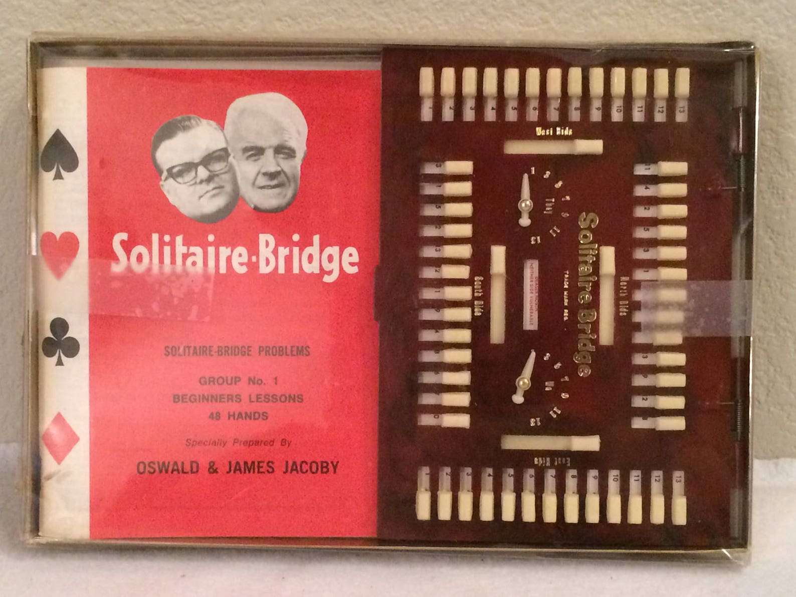 Vintage OSWALD & JAMES JACOBY Solitaire Bridge Game in Original Box ...
