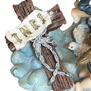 Vtg Giovanni Collection 11.5" Tall Mary, Jesus Angels Post Crucifixion ...