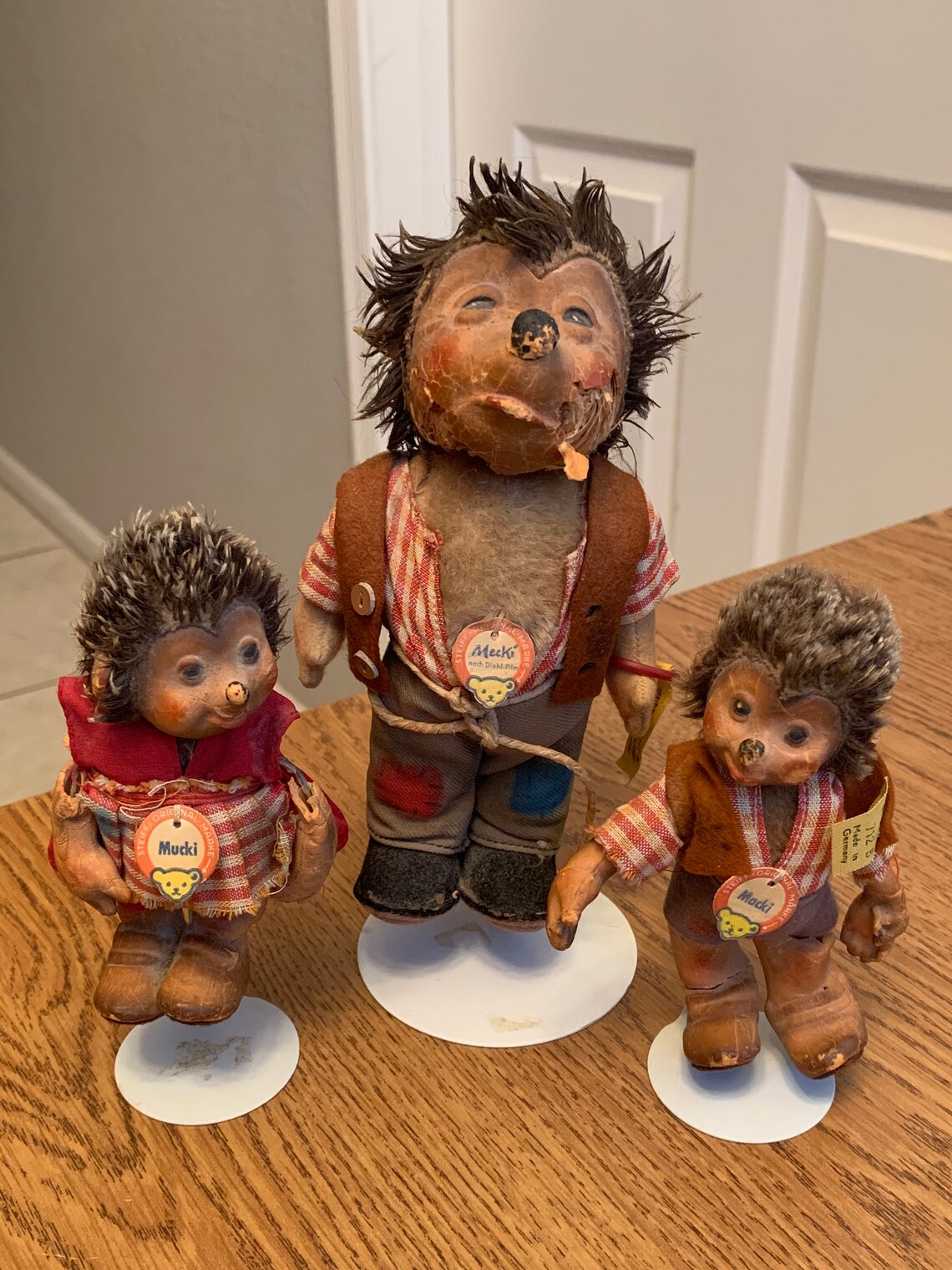 Vintage Steiff Mecki macki & Muckie Hedgehog Dolls Original | Etsy UK
