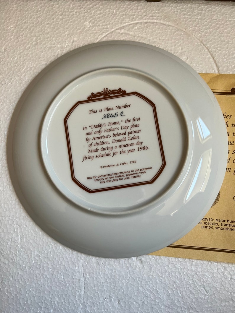 1986 daddys Home Plate BY Donald Zoland 3865C - Etsy