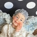 Vintage Resin Angel Grandma Granny Sitting Figurine Miniature 2.5 T X 3 ...