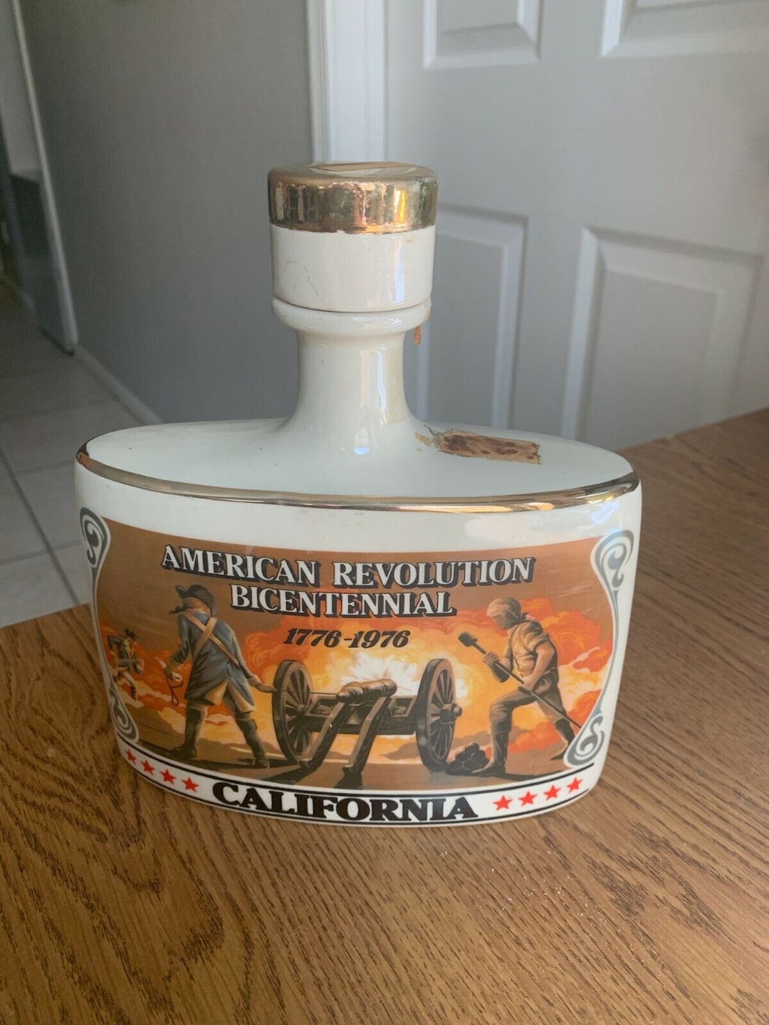 Rare Vintage 1976 American Revolution Bicentennial California Decanter ...