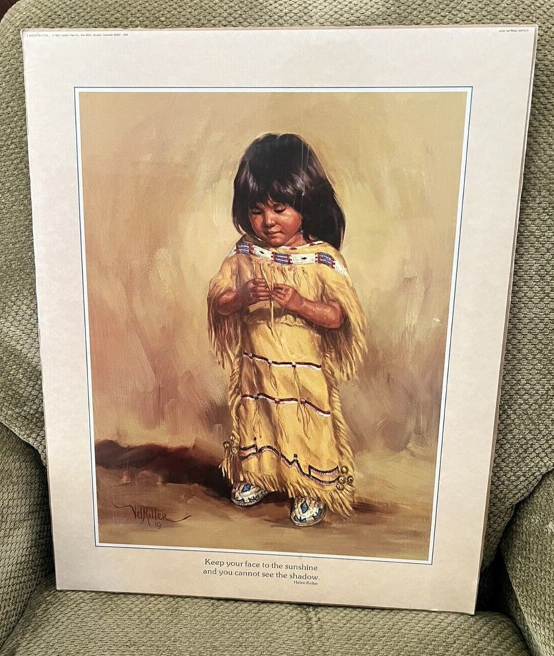 Vtg Sidekick Print Year 1993 Leanin Tree Inc. 16x20 Artist Vel Miller ...
