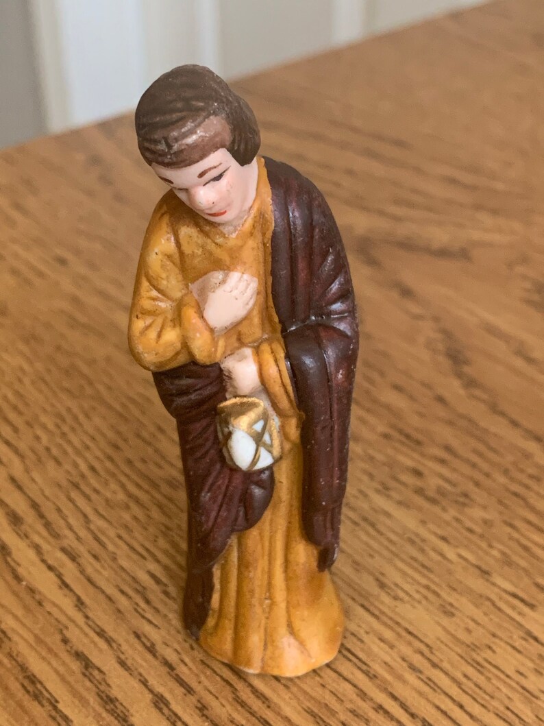 Vintage 3 1/4 Porcelain Miniature Joseph/wise Man - Etsy