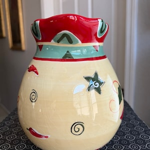 Vintage Retired Hausenware by Jane Mitchell Holly & Mistletoe With Red ...