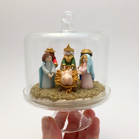 Miniature Art in Polymer Clay: Nativity Scene | Etsy