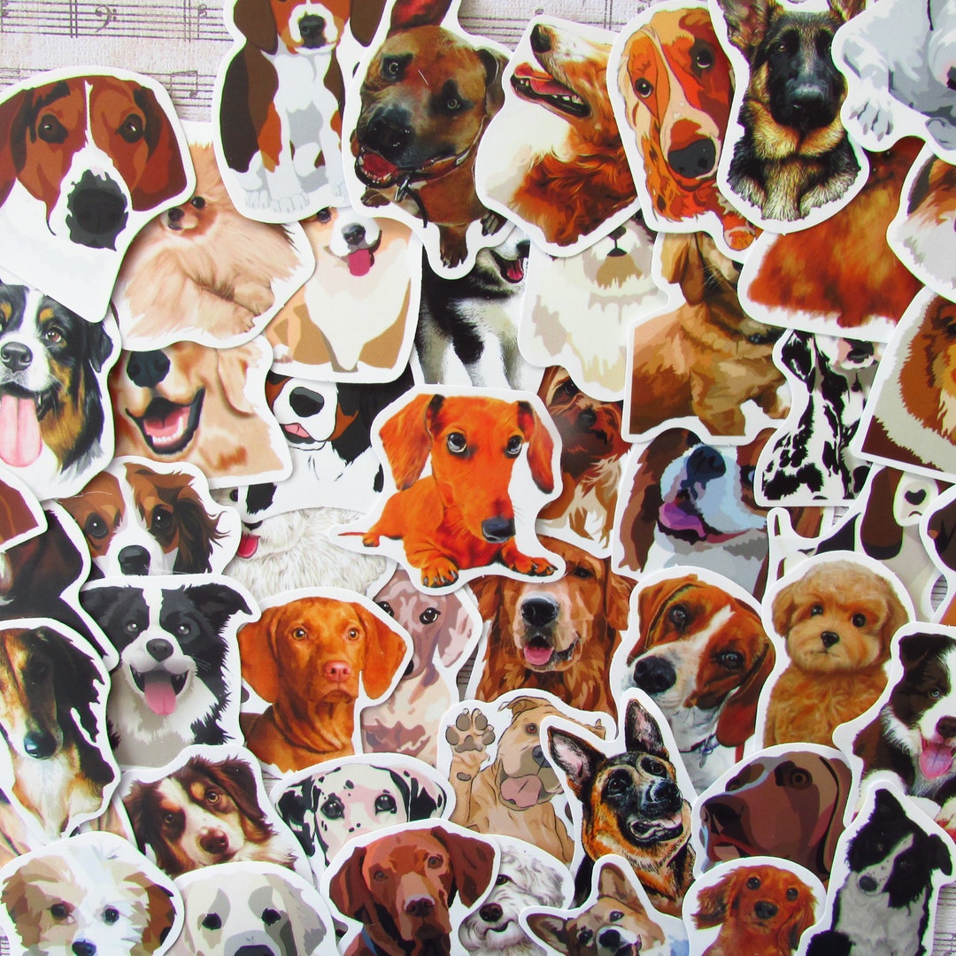 Dog Stickers, Pet Stickers, Scrapbooking Stickers, Journal Stickers ...
