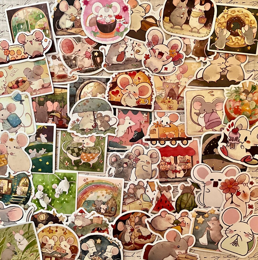Stickers, Mouse Stickers, Mice Stickers, Scrapbooking Stickers, Journal ...