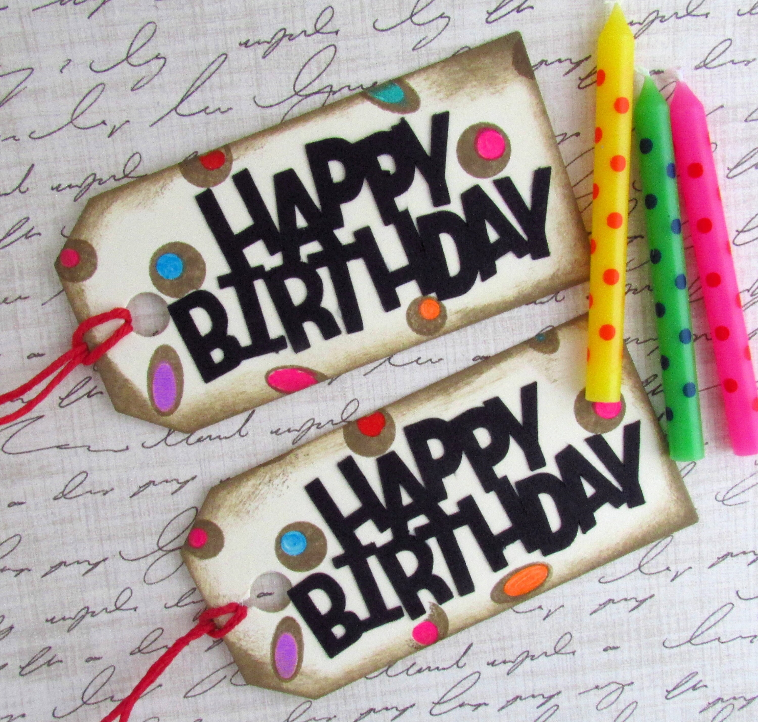 Birthday Gift Tags Birthday Present Tag Happy Birthday Tags | Etsy